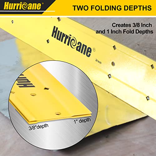 HURRICANE 18 Inch Folding Tool, Sheet Metal Bending Tool for HVAC, Bending and Forming Metal
