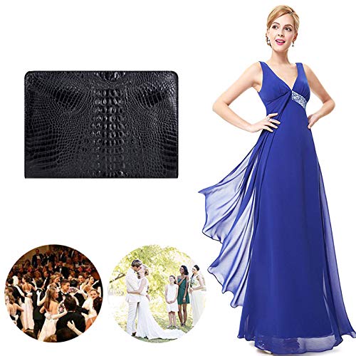 ZLM BAG US Oversized Crocodile Pattern Leather Handbag Purse for Women Envelope Evening Bag Clutch Wallet Purse