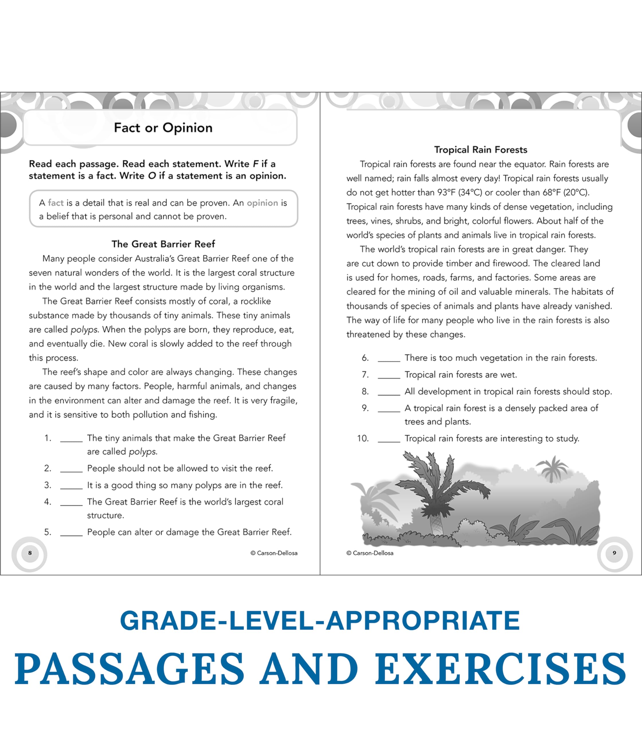 Carson Dellosa | Skill Builders Reading Comprehension Workbook | 5th Grade, 80pgs