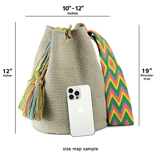 Wayuu Boho Chic Collection Designer Hand Woven Crocheted Tote Bag