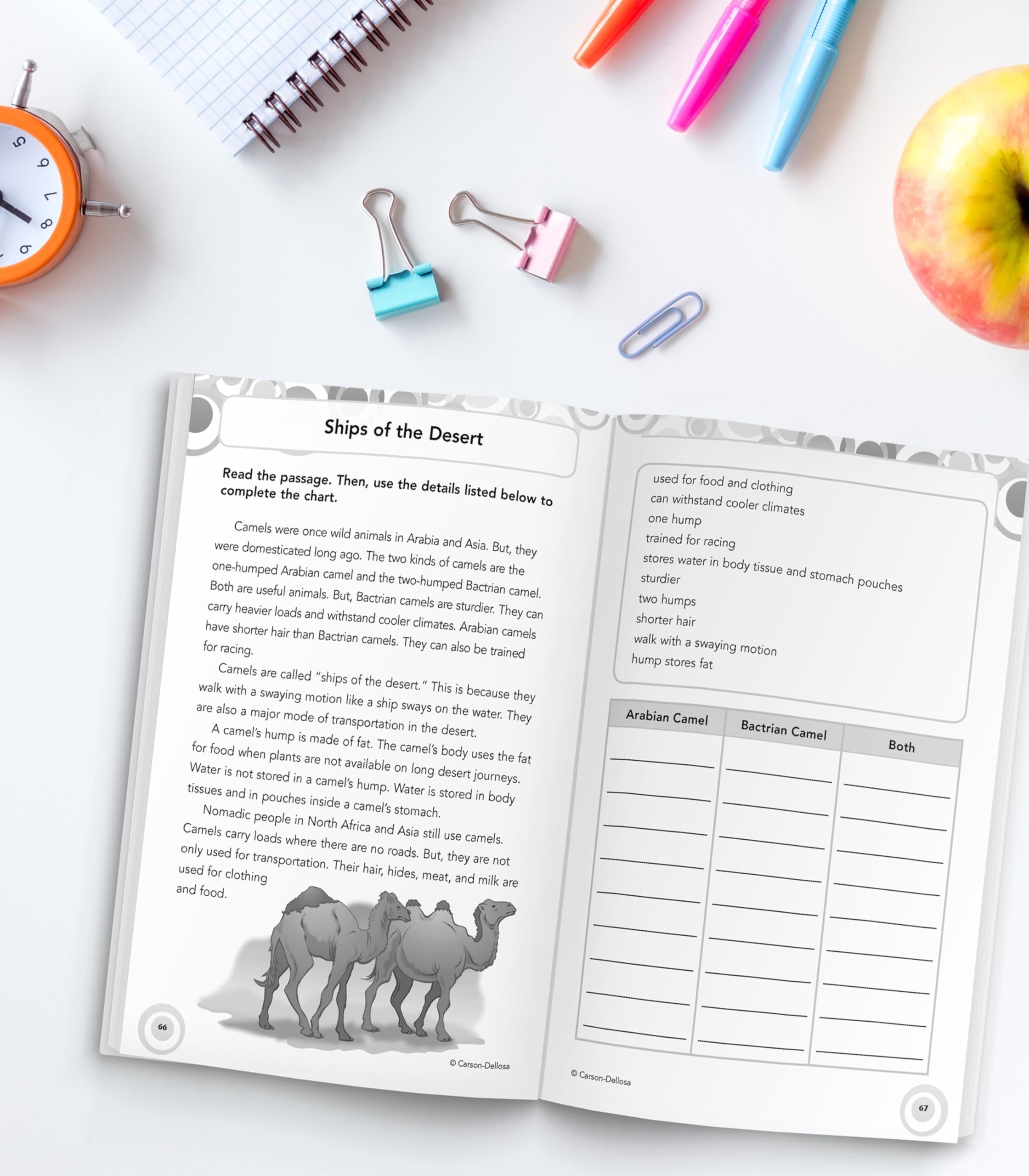 Carson Dellosa | Skill Builders Reading Comprehension Workbook | 5th Grade, 80pgs
