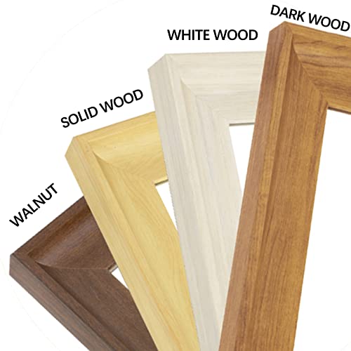 TheiaMo Full Length Mirror Wood Frame, 65×22in Floor Mirror Full Body Mirror with Standing Holder Hanging Wall Mirror, Stand Large HD Mirror, Dressing Mirror for Bedroom/Living Room, Walnut
