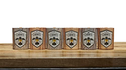 Cabinite Log Cabin Collection, Wild Woods Scented Candle. Eco-Friendly Candle Made with Coconut/Apricot Wax. Over 55+ Hour Burn time. Handmade in The USA.