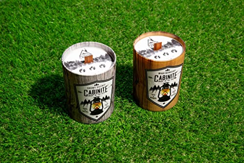 Cabinite Log Cabin Collection, Wild Woods Scented Candle. Eco-Friendly Candle Made with Coconut/Apricot Wax. Over 55+ Hour Burn time. Handmade in The USA.