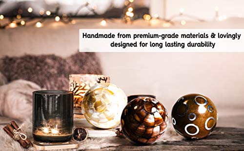 U'Neeque Collections Beautiful Handmade Small Decorative Balls for Bowls (3β each) - Ideal Accent Decor for Bowls, Trays & Vases, Decorative Balls Set of 3