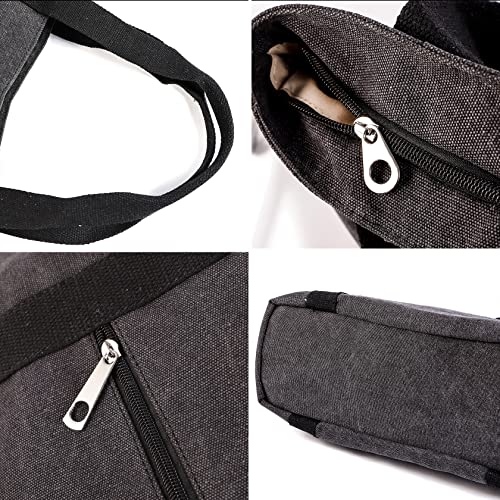 JJDreams Canvas Tote Bag for Women Casual Large School Shoulder Bag Top Handle Shopper Handbag Daily Purse for Women,Grey