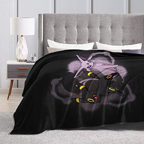 Interesting Flannel Fleece Blanket for Beding Cozy Plush Throw Lightweight Decorative Air Conditioner Towel Couch Sofa Chair Office Travelling Camping Gift 50 inchX40 inch, Black