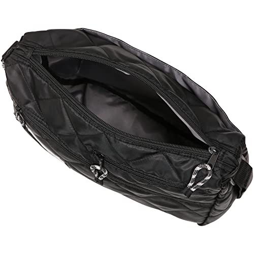 KAVU Uptown Puff Crossbody Bag Purse for Travel, Hiking - Black