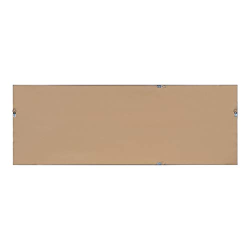 DesignOvation Beatrice Transitional Framed Panel Wall Mirror, 19 x 51, Walnut Brown, Chic Full Length Mirror for Wall