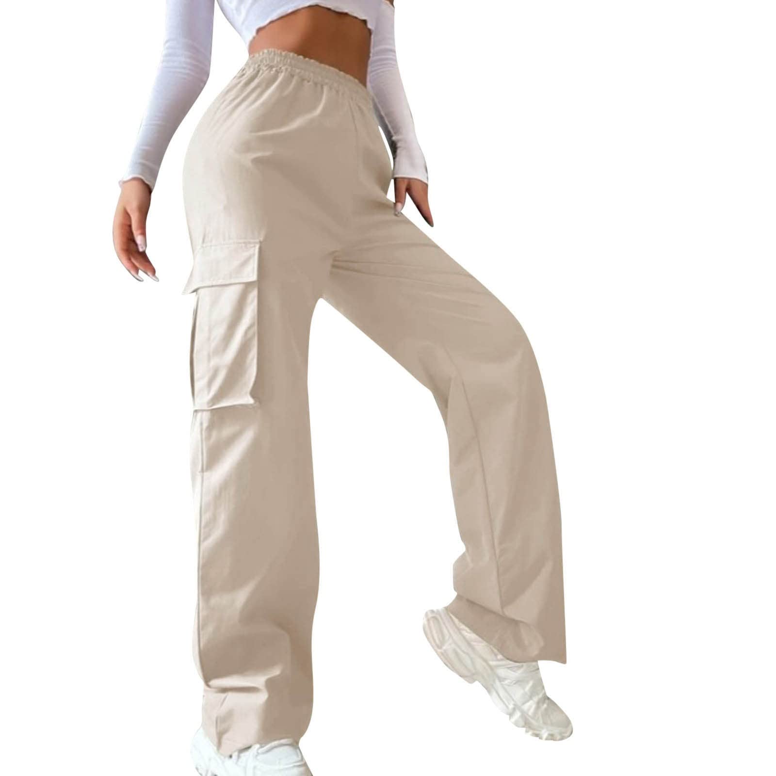 AopnHQ fold Over Yoga Pant Pinstripe Pants Summer Work Pants Capri Casual Summer Plus Size Woman Capri Pants for Summer White hankerchifs Womens Clothing