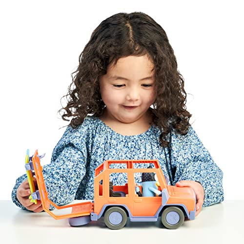 Bluey, 4WD Family Vehicle, with 1 Figure and 2 Surfboards | Customizable Car - Adventure Time | for Ages 3+, Multicolor, 13018