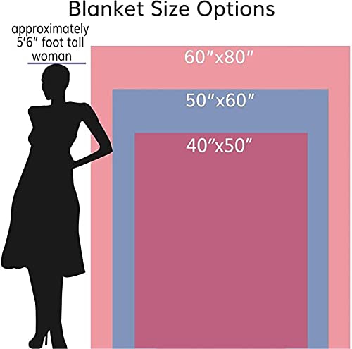 Religious Blanket Prayers Christian Gifts Soft Throw Blanket, Healing Throw Blanket with Inspirational Thoughts Bible Verse Blanket Perfect Caring Gift for Women & Men 60"x50"