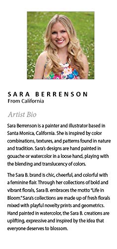 Kate and Laurel Sylvie Wildflower Bunch Framed Canvas Wall Art by Sara Berrenson, 18x24 Natural, Floral Accent for Wall