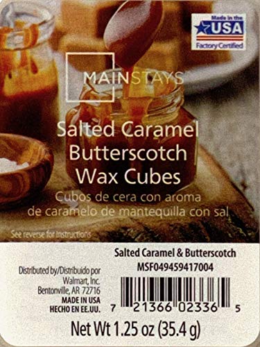 Mainstays Salted Caramel Butterscotch Wax Cubes 4-Pack