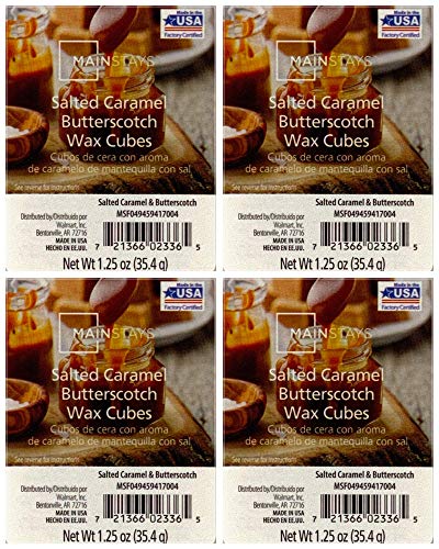 Mainstays Salted Caramel Butterscotch Wax Cubes 4-Pack