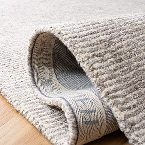 SAFAVIEH Himalaya Collection 8' x 10' Grey HIM153F Handmade Premium Wool & Viscose Area Rug