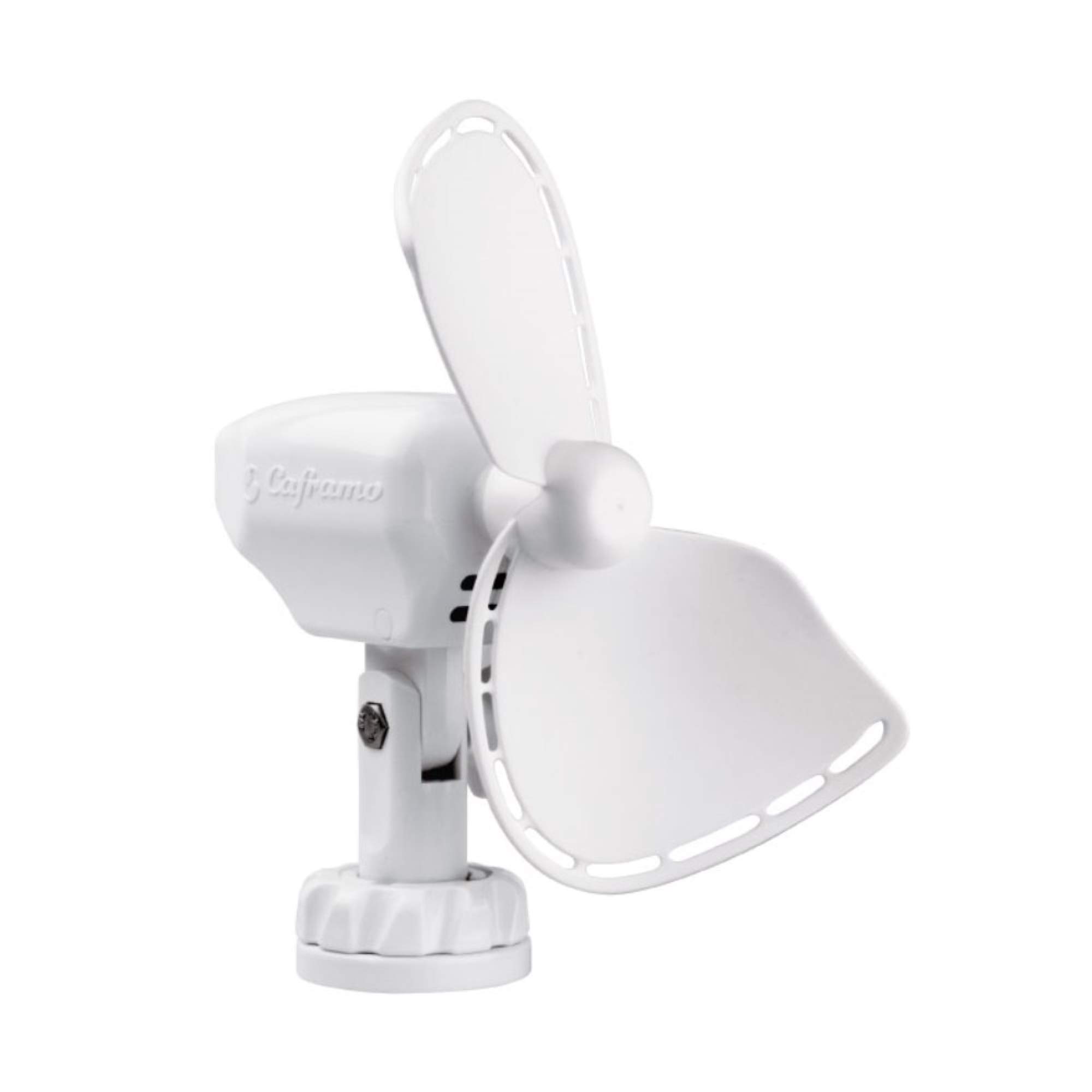 Caframo Ultimate. 12V Lighter Plug Fan for Boats and Campers. Easy to Clean. White, 5.25" x 2.5" x 8.0"