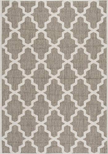 nuLOOM Gina Moroccan Indoor/Outdoor Area Rug, 8' Square, Taupe