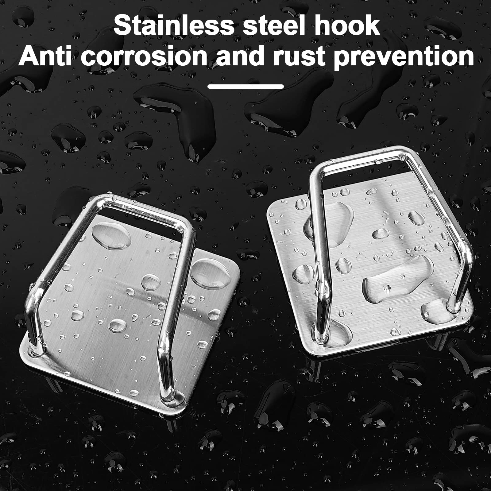 Wonnisx Adhesive Sponge Holder for Kitchen Sink - 2Pcs SUS304 Stainless Steel Strong Adhesive Sink Caddy - Rustproof & Waterproof, Quick Drying, Minimal Size Save Sink Space