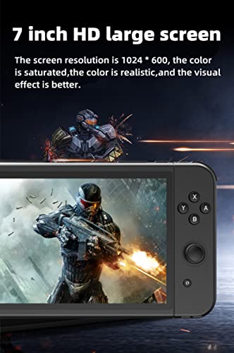 CZT 7-inch Quad-core Game Console Precise Dual Joystick Supports Multiple emulators Built-in 9000 Games Search/Favorites/Save HDMI Output mp3/mp4 Free Protection case