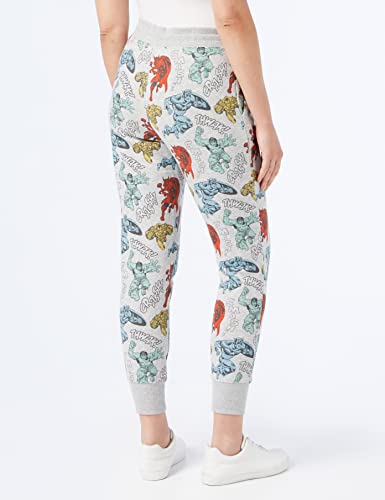 Amazon Essentials Disney | Marvel | Star Wars Women's French Terry Fleece Jogger Sweatpants, Marvel Avengers, Large