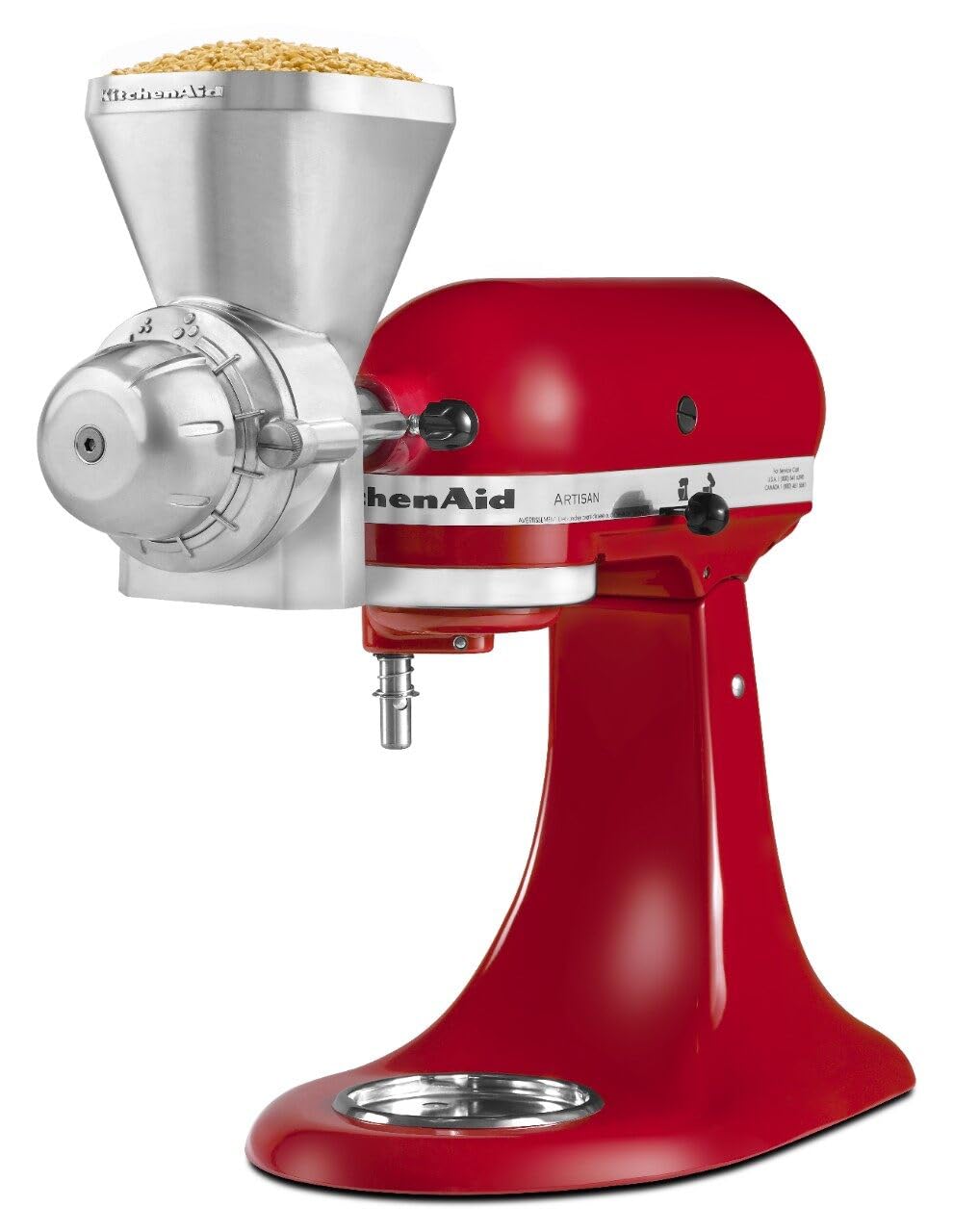 KitchenAid KGM All Metal Grain Mill Attachment, Size: 1