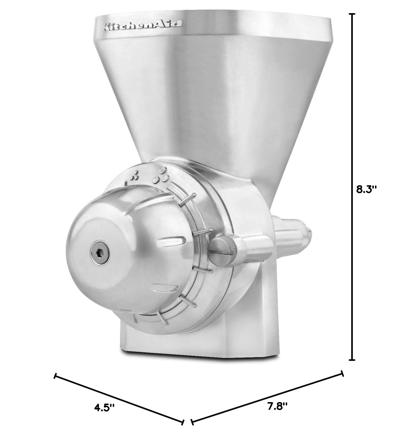 KitchenAid KGM All Metal Grain Mill Attachment, Size: 1