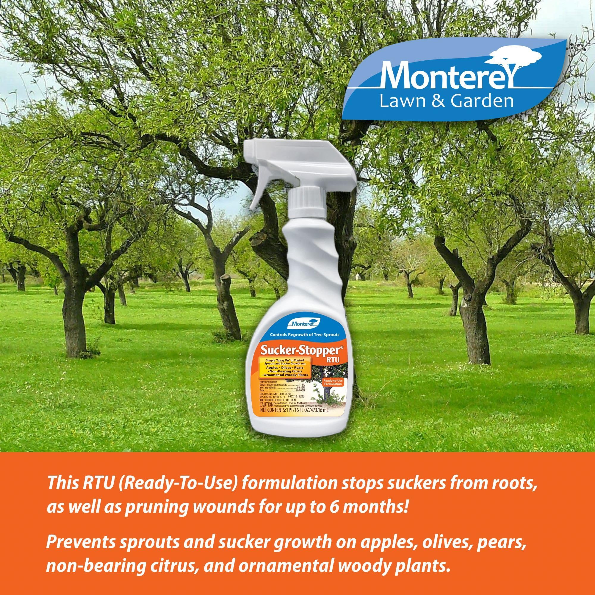Monterey LG4300 16 Oz SUCKER-STOPPER Sucker Growth Killer