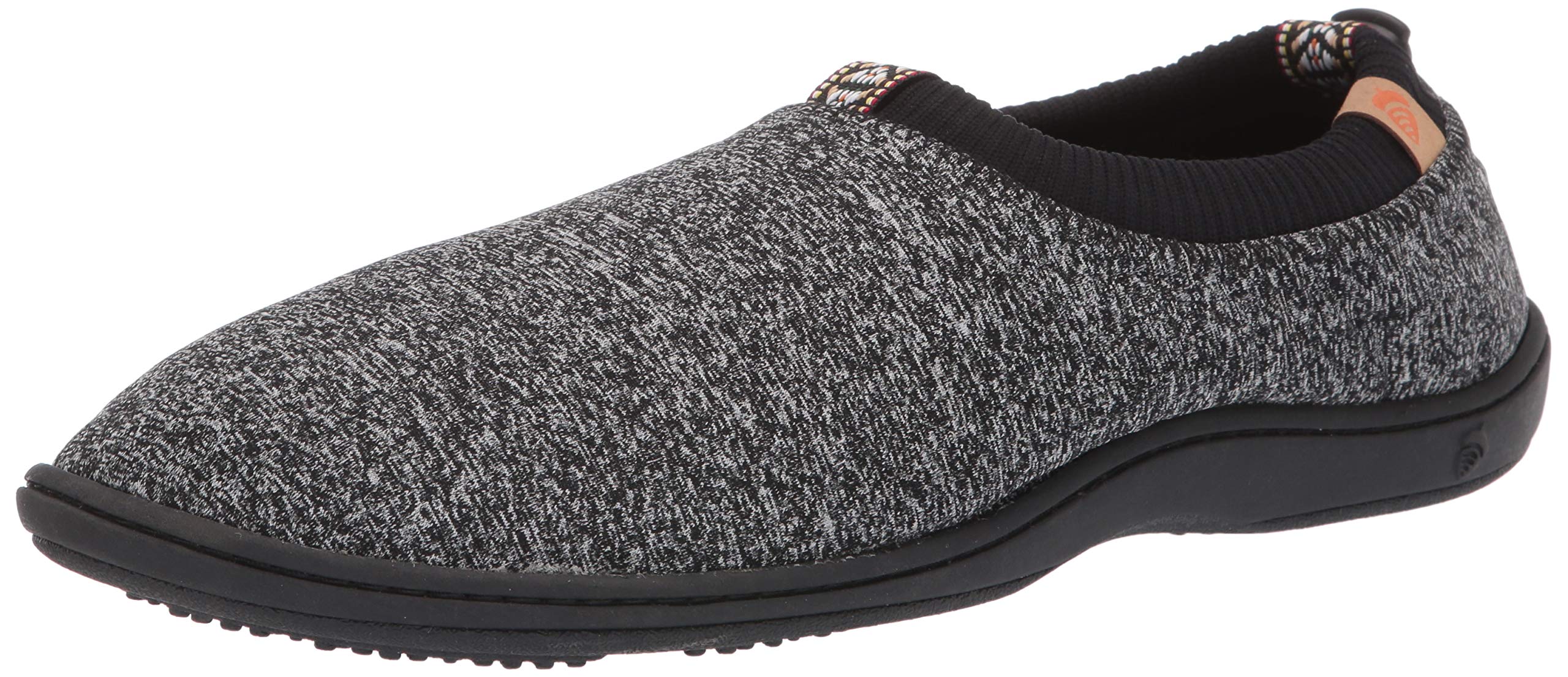 Acorn Men's Explorer Shoes Slipper, Black Heather, Large