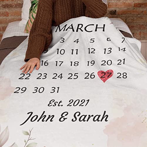 Personalized Wedding Gifts for Bride and Groom, Wedding Blanket Throw, Wedding Gifts for Couple, Bride Gifts, Bride to Be Present, Couples Blanket Personalized, Bridal Shower Gift (D4-50"x60"-Fleece)