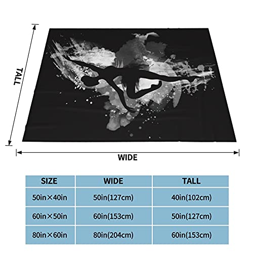 Ballet Beauty Dance Throw Blanket Warm Ultra-Soft Micro Fleece Blanket for Bed Couch Living Room