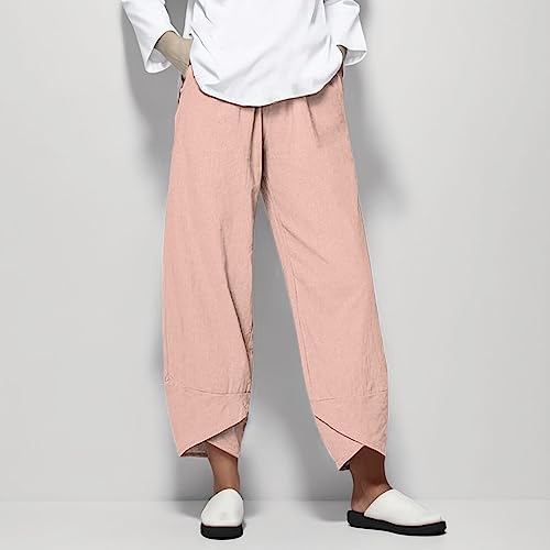 Flare Pants Men Capri Plus Size Women Beach Pants fold Over Yoga Pant Women Capris for Summer Womens Plus Capris Cowgirl Clothes