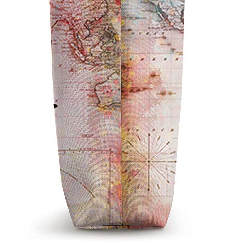 Let The Adventure Begin Vintage Map Design Tote Bag