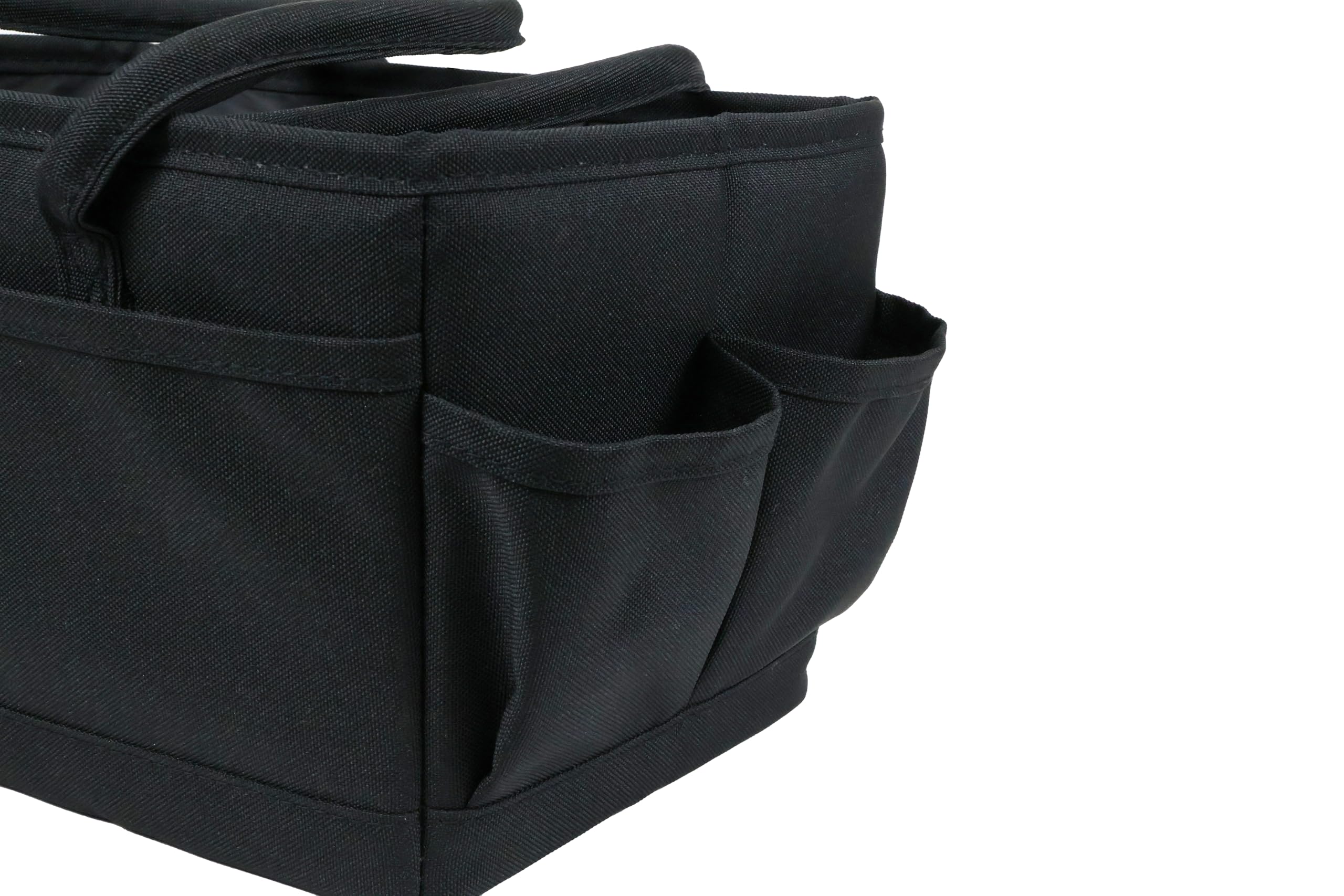 Everything Mary White Flower Deluxe Store and Tote - Storage Craft Bag Organizer for Crafts, Sewing, Paper, Art, Desk, Canvas, Supplies Storage Organization with Handles for Travel