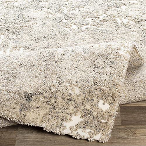 Mark&Day Area Rugs, 12x15 Cerignola Modern Cream Area Rug, White/Blue/Black Carpet for Living Room, Bedroom or Kitchen (12' x 15')
