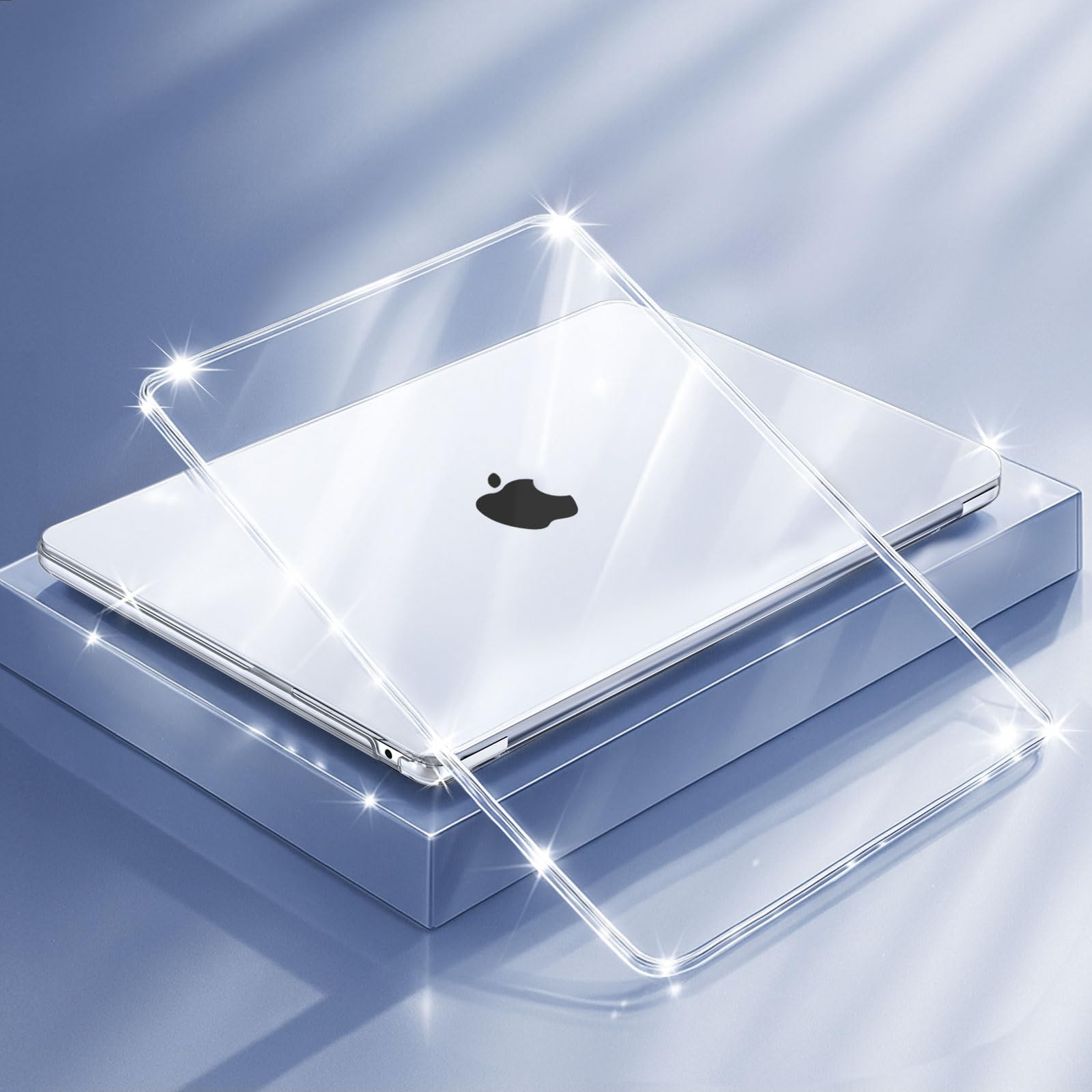 MOSISO Compatible with MacBook Air 13.6 inch Case 2022 2023 Release A2681 M2 Chip with Liquid Retina Display Touch ID, Plastic Hard Shell&Keyboard Cover&Screen Protector&Storage Bag, Crystal Clear