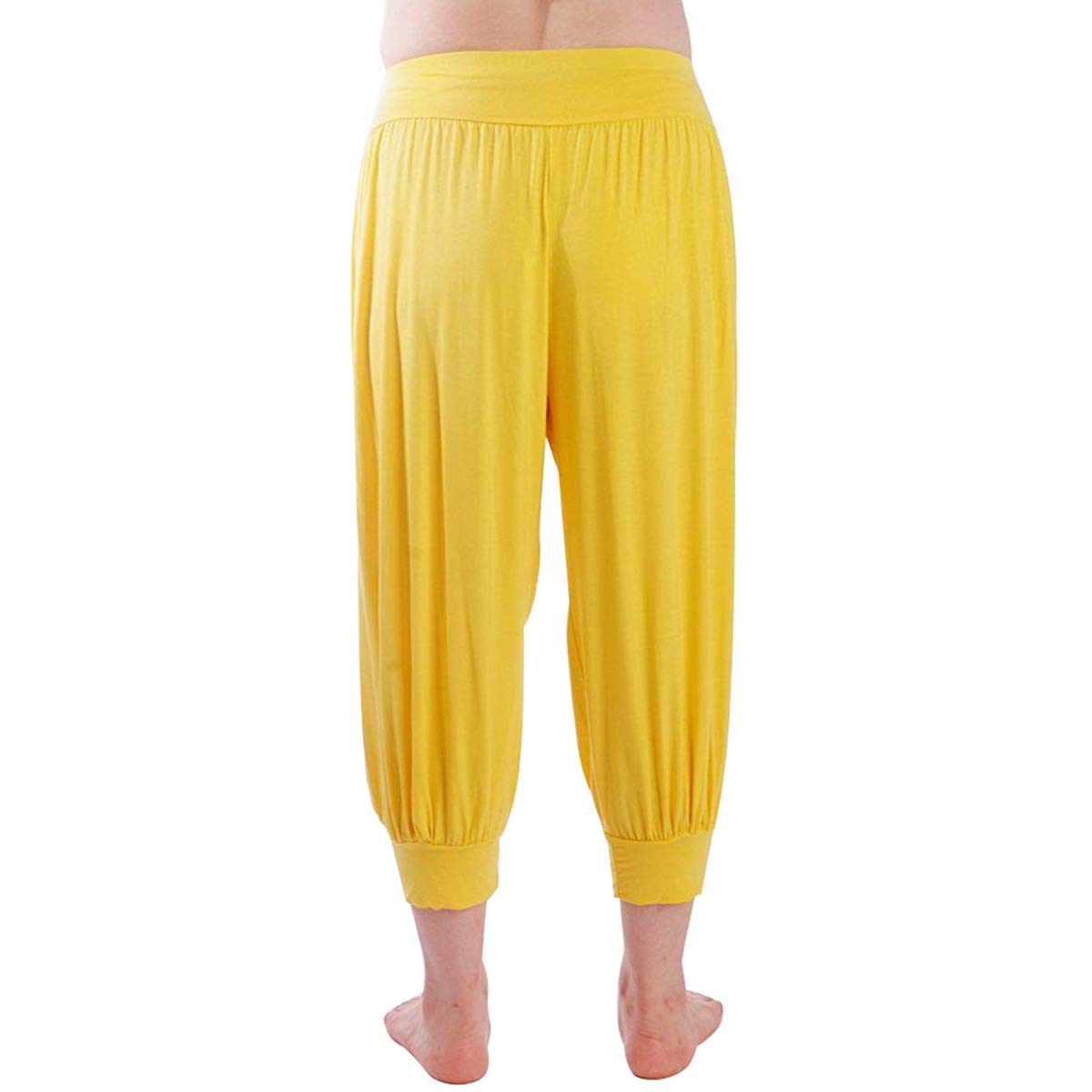 LKXHarleya Women Modal Harem Yoga Pants Loose Casual Fold Over Pilates Capri Pants Yoga Pants