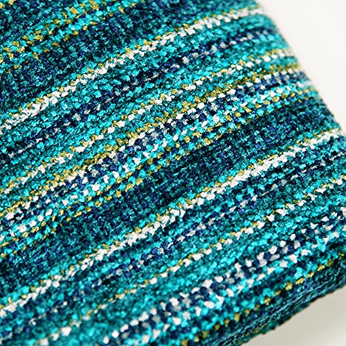LEXAREY Rustic Farmhouse,Boho Style,Red Chenille Knitted,Home Decorative Bed Throw Blanke with Tassels,Lightweight Soft Cozy Woven Blanket for Chair,Couch,Picnic,Camping, Beach,50x60 Inch (Green)