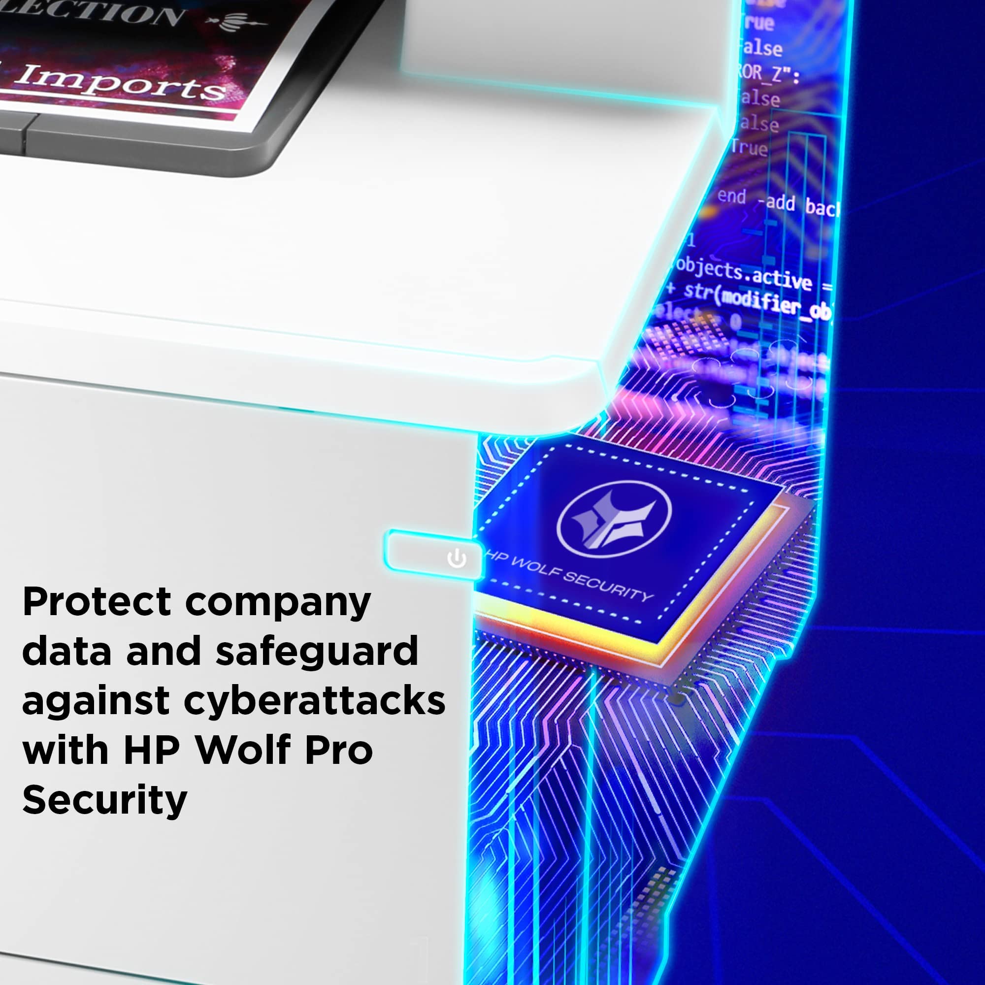HP Color Laserjet Pro M479fdn All-in-One Laser Printer, Print Scan Copy Fax, Automatic 2-Sided Printing, 600x1200 dpi, 250-sheet, 28 ppm, 512MB, Works with Alexa, Bundle with JAWFOAL Printer Cable