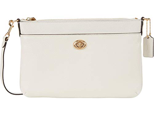 COACH Polished Pebble Polly Crossbody Gd/Chalk One Size