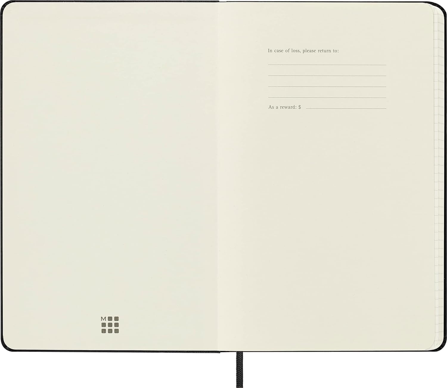 Moleskine Classic Notebook, Hard Cover, Large (5" x 8.25") Squared/Grid, Black, 240 Pages