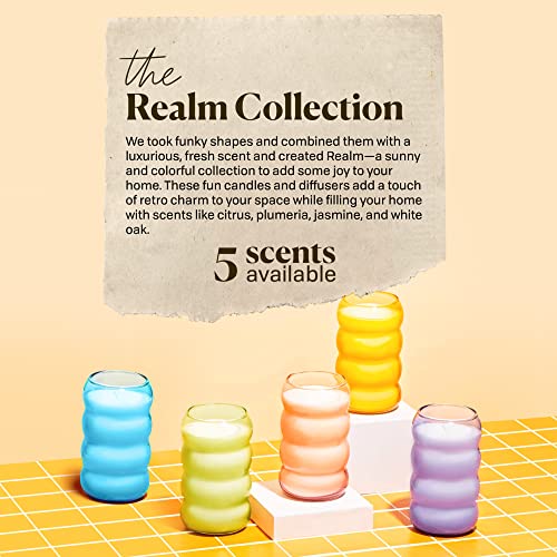 Paddywax Candles Realm Candle, 12 Ounces, Blue, Haze