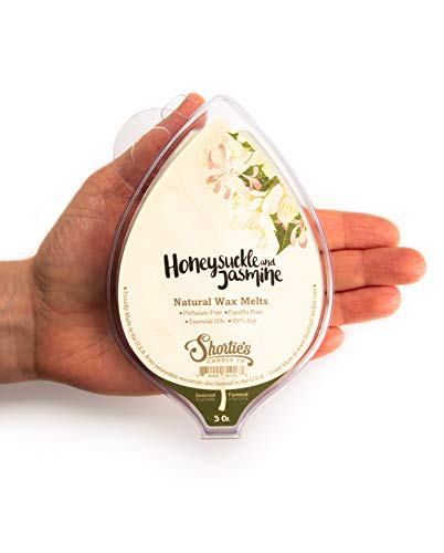 Shortie's Candle Company Natural Floral Soy Wax Melts Variety Pack - 3 Highly Scented 3 Oz. Bars - Gardenia, True Rose, Honeysuckle Jasmine - Soy & Essential Oils, Phthalate & Paraffin Free, Vegan