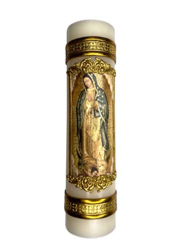 Angelitos de Mexico Virgen de Guadalupe Candle Prayer Our Lady of Guadalupe Guadalupana Cirio Vela Veladora