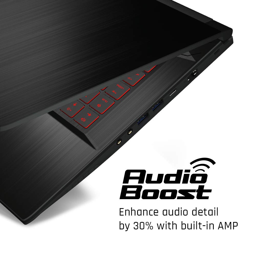 MSI GF63 Thin 9RCX -615 15.6" Gaming Laptop, Intel Core i5-9300H, NVIDIA GTX 1050Ti, 8GB, 512GB NVMe SSD, Win10