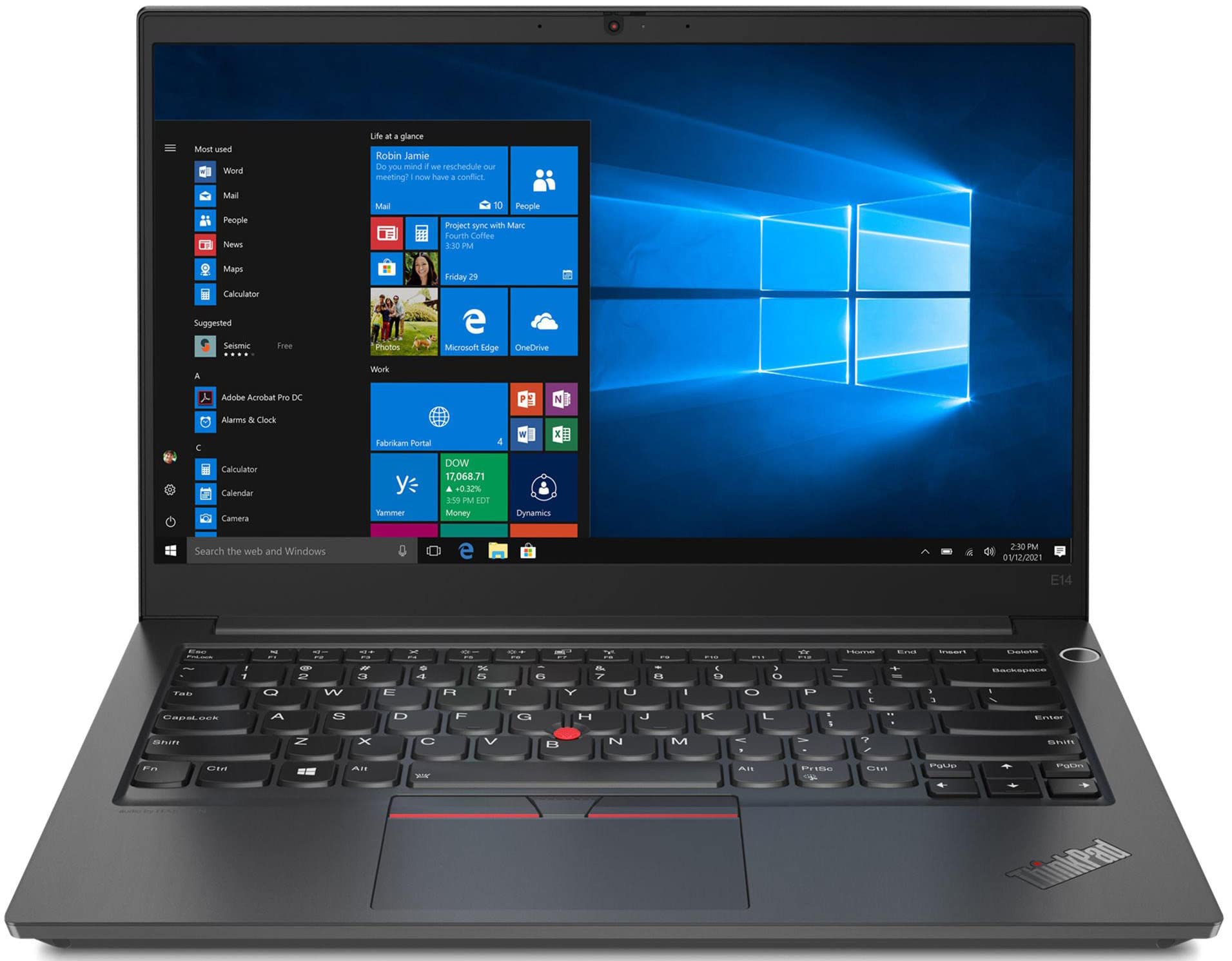 Lenovo ThinkPad E14 Gen 3 14.0" FHD IPS Business Laptop (AMD Ryzen 7 5700U 8-Core 1.80GHz, 16GB RAM, 512GB PCIe SSD, AMD Radeon, WiFi 6, BT 5.2, RJ-45, HD Webcam, Win 10 Pro) with Dockztorm Dock