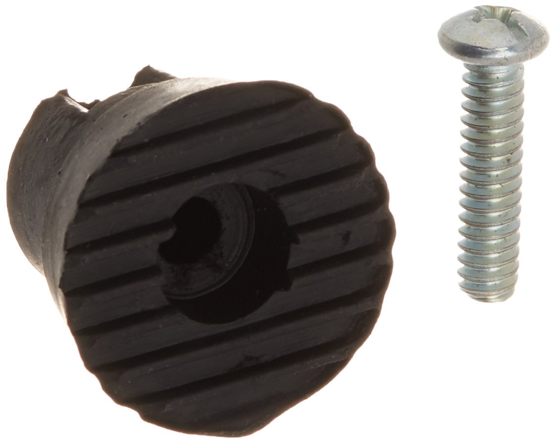 Sentry Supply 658-1051 Door Holder Tip, 1 inch x 3/4 inch, Rubber, Black, Includes Fastener (10-pack)