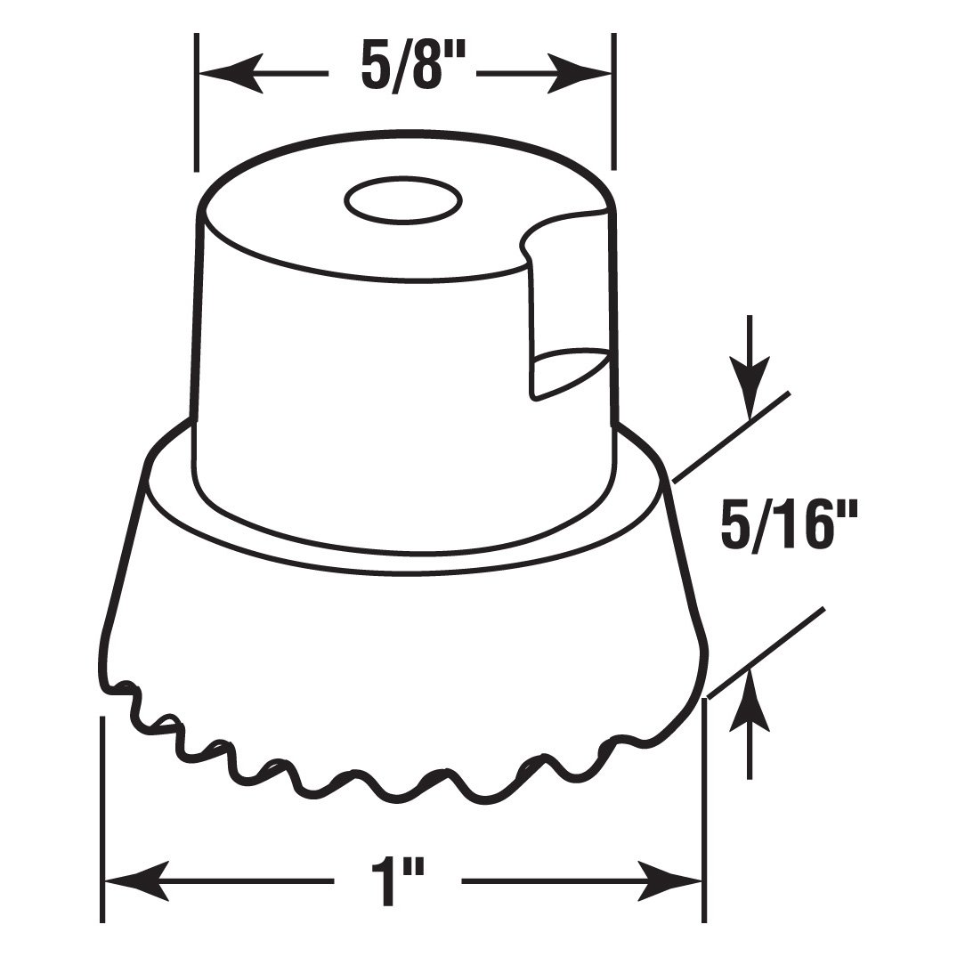 Sentry Supply 658-1051 Door Holder Tip, 1 inch x 3/4 inch, Rubber, Black, Includes Fastener (10-pack)