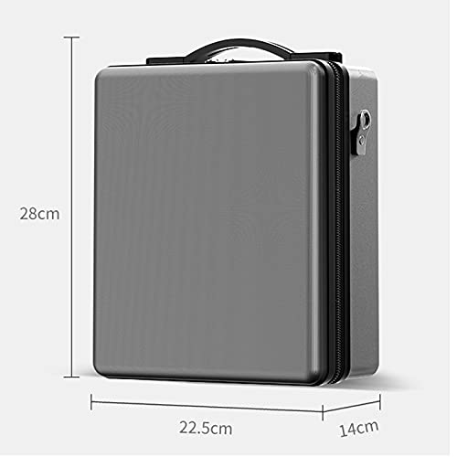 Azicok Carry Case for Nintendo Switch, Hard Shell with 24 Game Cartridges, Switch Consoles, Pro Controller & Accessories Protective Carrying Case for Travel, Black