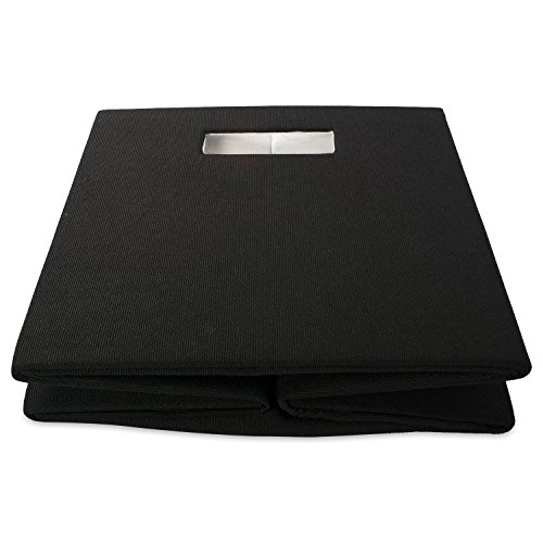 DII Poly-Cube Storage Collection Hard Sided, Collapsible Solid, Large, Black